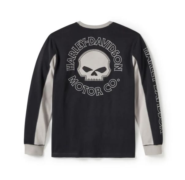Harley-Davidson Longsleeve Willie G Skull Colorblock 96372-25vm ...